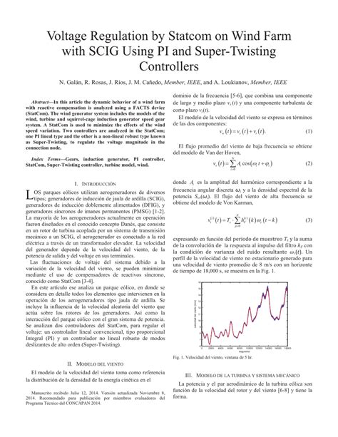 Pdf Voltage Regulation By Statcom On Wind Farm With Scig Using Pi And