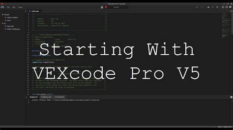 Getting Started With VEXcode Pro V YouTube