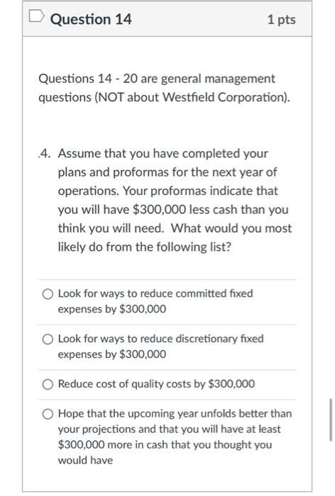 Solved D Question 14 1 Pts Questions 14 20 Are General
