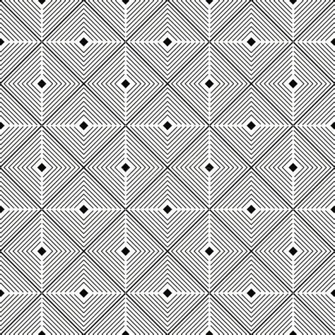 Line Squares And Nested Diamonds Vector Pattern Design Stock Vector
