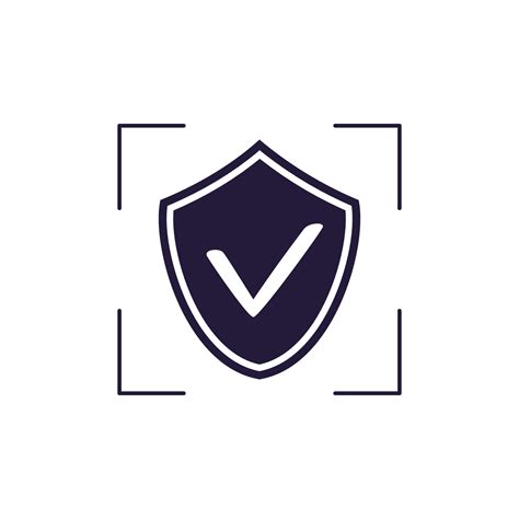 Shield Icon With Check Mark Badge Web And Mobile App Privacy