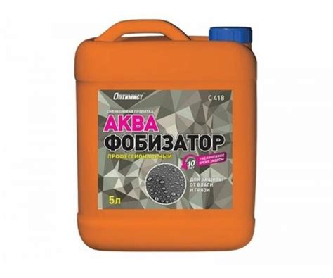 Характеристики Пропитка 5л от попадания влаги для шифера, бетона ...