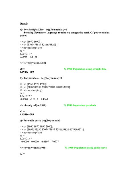 Numerical Methods Generating Polynomial Pdf