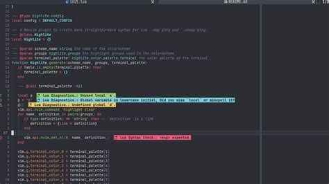 Github Iron Envim Highlite A Colorscheme Generator That Is Lite On Logic For The Developer