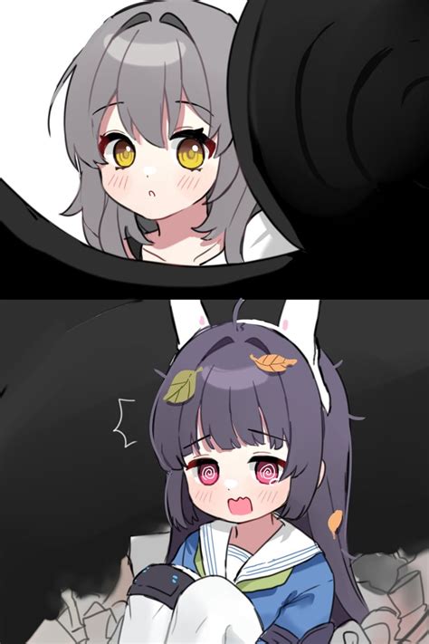 Miyu Trailblazer And Stelle Blue Archive And 2 More Drawn By Miyako