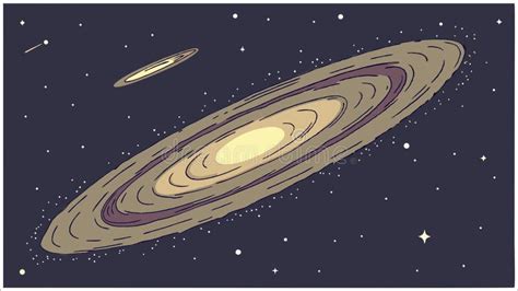 Spiral Galaxy Cosmic Space Phenomenon Beauty Vector Design Generative Ai Stock Illustration