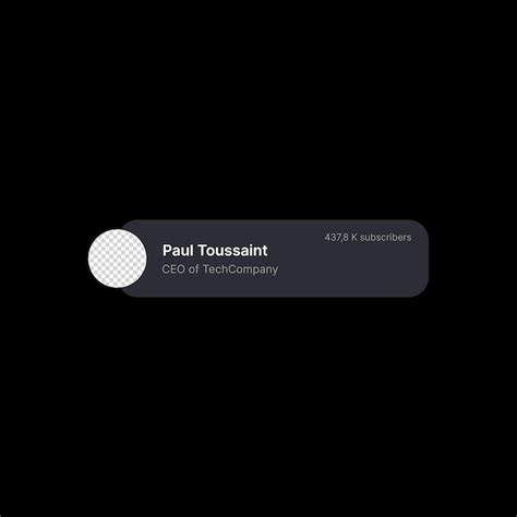 Premium Vector Recommended User Profile Notification Banner
