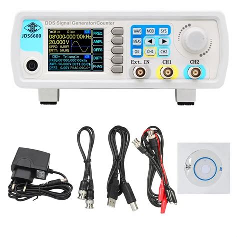 JDS6600 60MHz Digital Control DDS Dual Channel Arbitrary Waveform Functional Signal Generator