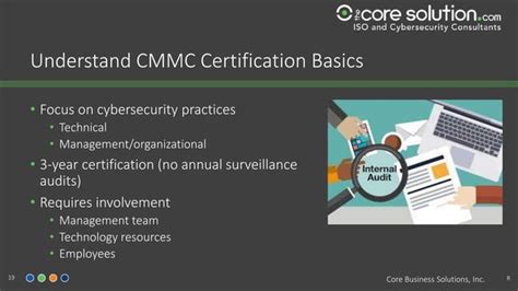 Cybersecurity Maturity Model Certification Cmmc Pptx It And Internet Support Internet