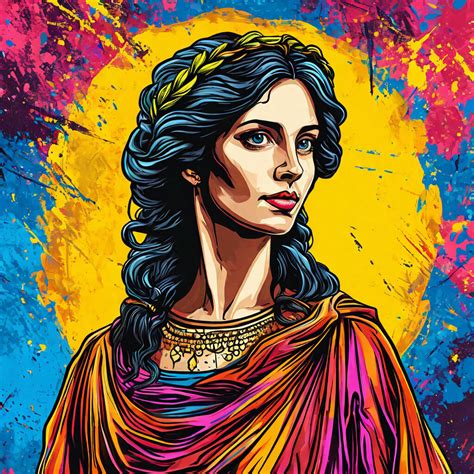 «Богиня Гестия в стиле поп арт — картинка создана в Шедевруме