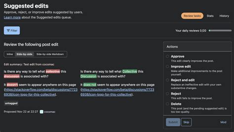 Suggested Edit Review No Action Available Meta Stack Overflow