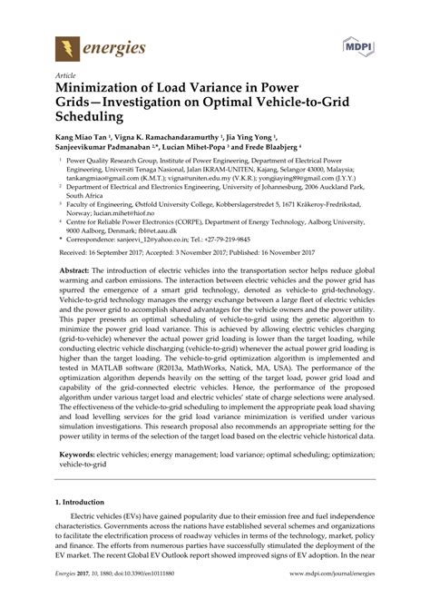 pdf minimization of load variance in power grids—investigation on