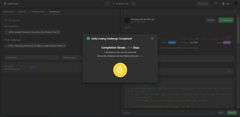 200days 200daysofcoding Leetcode Problemsolving Java Python Cpp