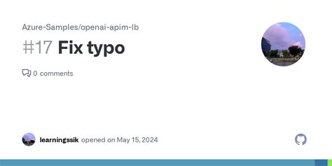 Fix Typo · Issue 17 · Azure Samplesopenai Apim Lb · Github