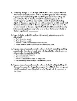Physics Projectile Motion Lab II By Creative Curricula TPT