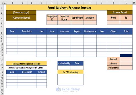 Free Business Expense Tracker Excel Contentpery