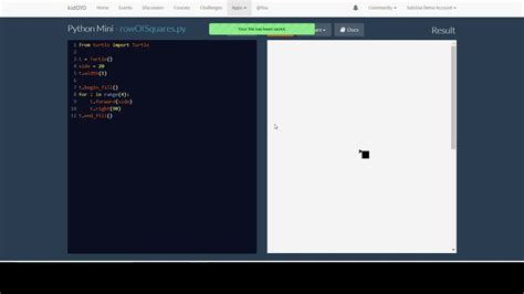 how to draw squares in python
