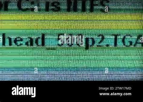 Flashing Error Text 16 A Computer Generated Fast Flickering Strobing Animation Of Computer