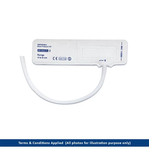 Caremed Neonate Disposable Nibp Cuff Single Tube 4 8cm Respimedic