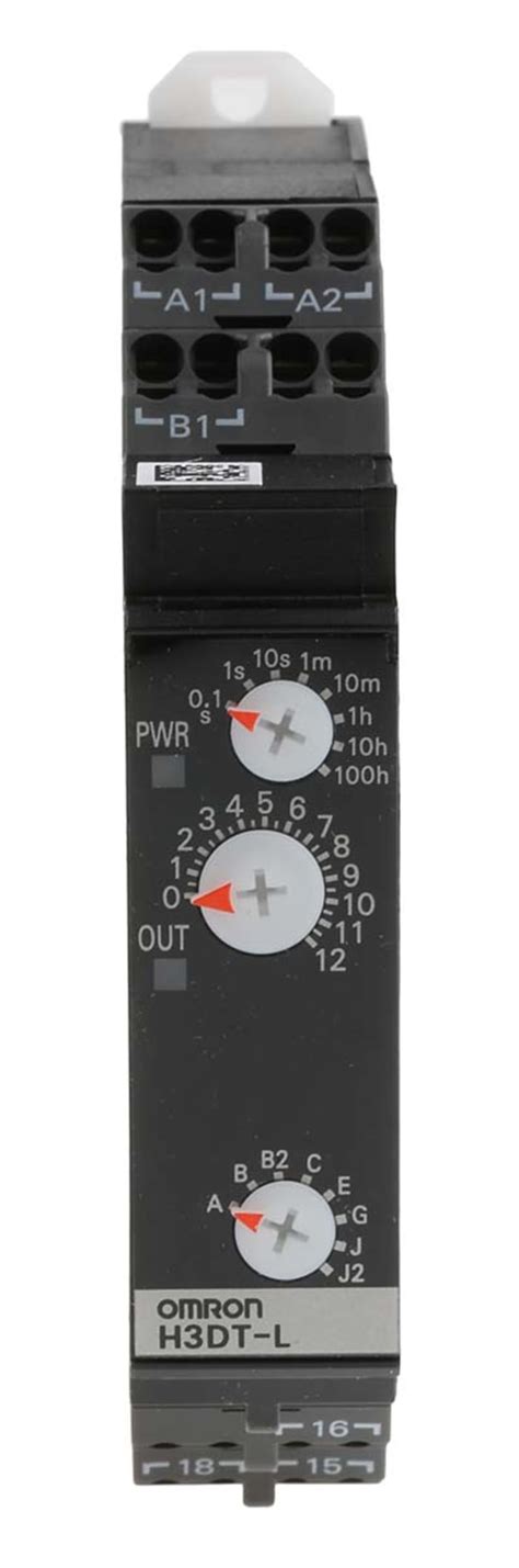 H3dt L1 24 240vac Dc Omron Omron H3dt Series Din Rail Mount Timer Relay 24 → 240v Ac Dc 2