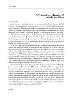 Transonic Aerodynamics Of Airfoils And Wings Transonic Aerodynamics Of Airfoils And Wings