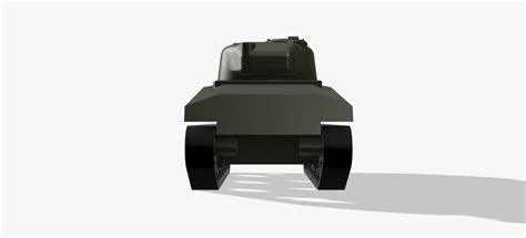 M4a3 Sherman 75mm Simplified Internals Armour Thicknesses 3d Model