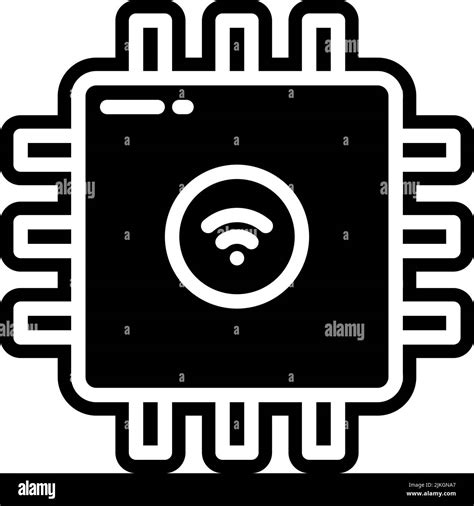 Cpu Icon Black Vector Illustration Stock Vector Image And Art Alamy