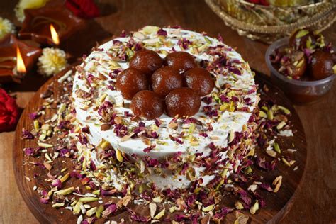Gulab Jamun Rose Cake