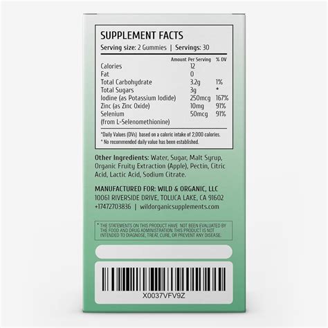 Wild Organic Iodine Gummies Thyroid Support With India Ubuy