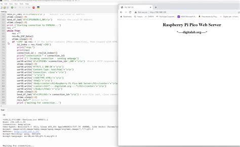 Esp8266 Wifi Module With Raspberry Pi Pico Digital Lab