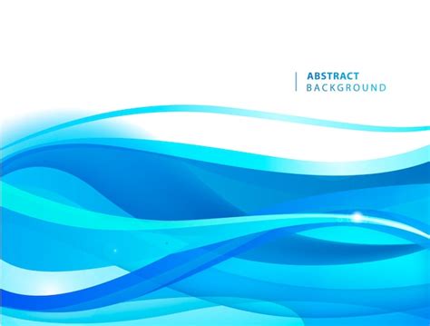 팜플릿 템플릿 물결 무료 벡터