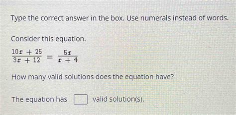 Solved Type The Correct Answer In The Box Use Numerals Instead Of