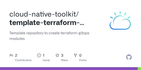GitHub Cloud Native Toolkit Template Terraform Gitops Template Repository To Create Terraform