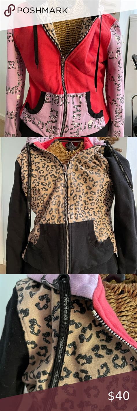 Heatherette Richie Rich Reversible Hoodie Super Cute Pattern M Cute