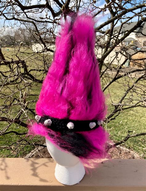 Rock Poppy Troll Hair Wig Punk Trolls Spike Headband Etsy