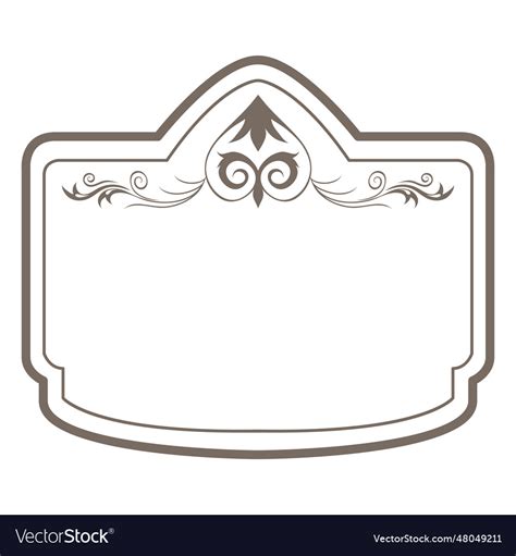 Creative Floral Rectangular Border Royalty Free Vector Image