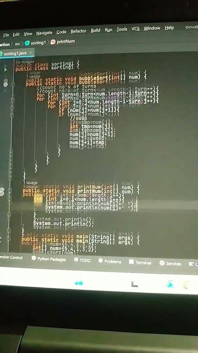 Bubble Sort Using Recursion In Java Youtube
