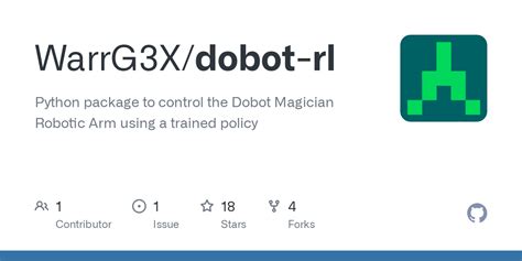 Github Warrg3xdobot Rl Python Package To Control The Dobot Magician Robotic Arm Using A