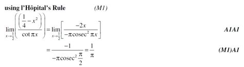 IBDP Past Year Exam Questions Limits IBDP Math HL SL