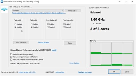 How To Conserve Battery Power With The Windows CPU Core Parking Tool