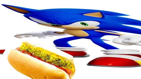 Sonic Eats A Hotdog Youtube