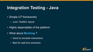 Easy Java Integration Testing With Testcontainers Pptx Databases Computer Software And