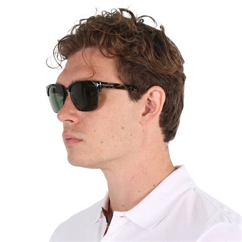 Tom Ford River Green Square Mens Sunglasses Ft0367 02b 57 664689646265
