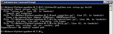 Installing Python And Pywbem Peppercrew