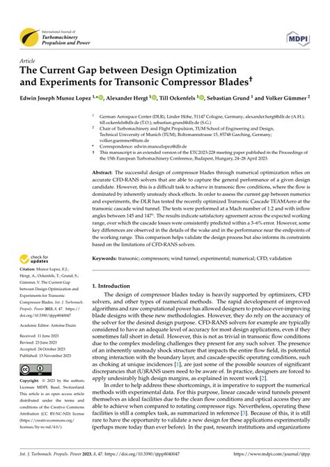 Pdf The Current Gap Between Design Optimization And Experiments For