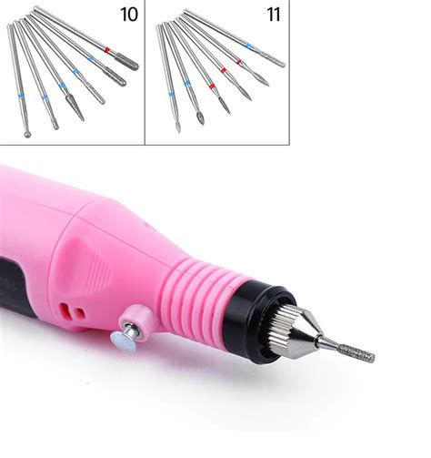 6 шт Фрезерное сверло для ногтей фрезы для кутикулы для Электрический маникюр ногтей