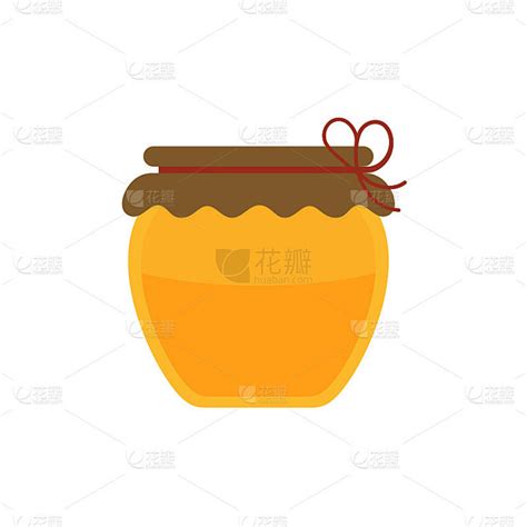 蜂蜜罐图标在平面设计