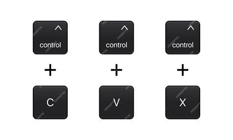 Premium Vector Ctrl Plus C Ctrl Plus V And Ctrl Plus Z Control C