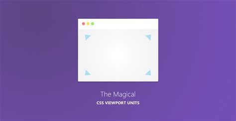 Simplify Your Stylesheets With The Magical Css Viewport Units Fribly