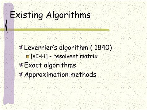Ppt Parallel Inversion Of Polynomial Matrices Powerpoint Presentation